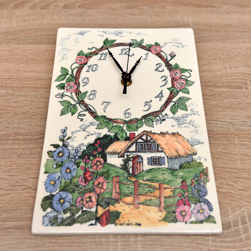 Hand Painted Clock - Etsy