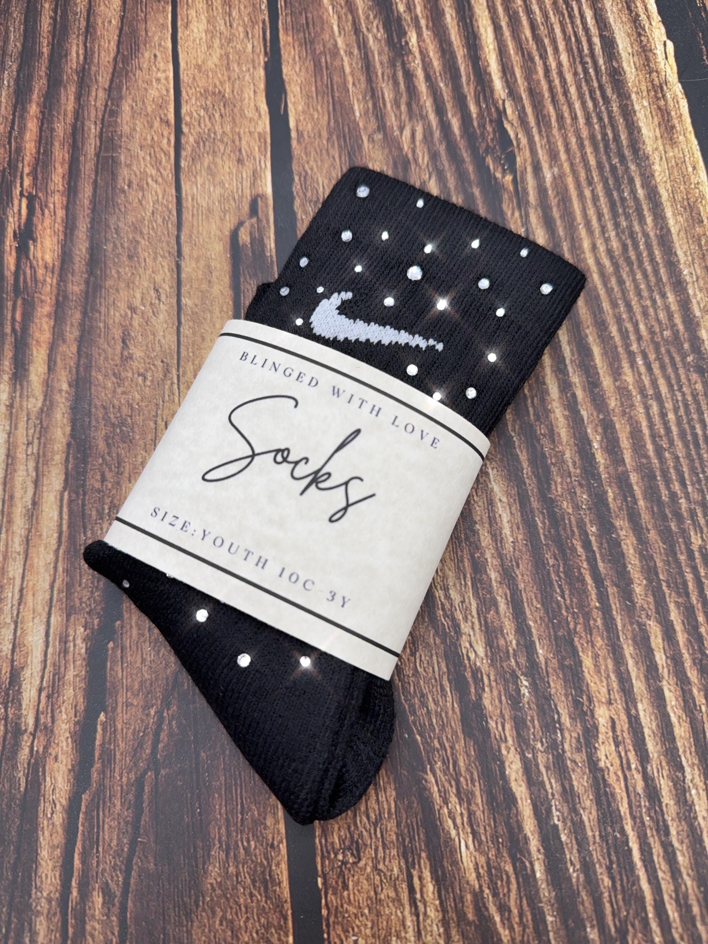 Bling Rhinestone Socks - Cheer Gift - Cheerleader - Gymnastics ...