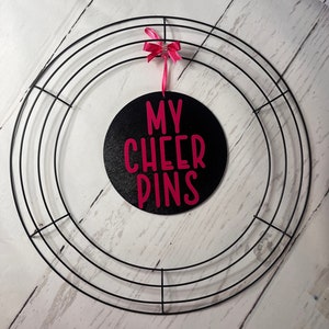 Cheer Pin Holder: Large Metal Wall Hanging, Cheerleader Gift - Etsy