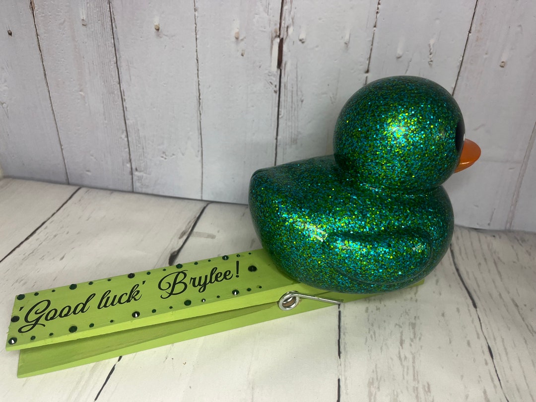 Giant Extra Large Cheer Pin With 6x6 Glitter Duck - Etsy