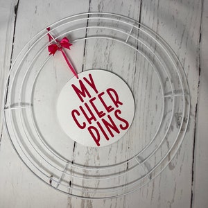 Cheer Pin Holder: Large Metal Wall Hanging, Cheerleader Gift - Etsy