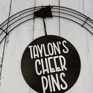 Cheer Pin Holder: Large Metal Wall Hanging, Cheerleader Gift - Etsy