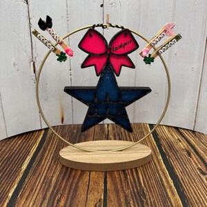 Cheer Pin Display Stand With Ring Holder - 12" Circle - Etsy