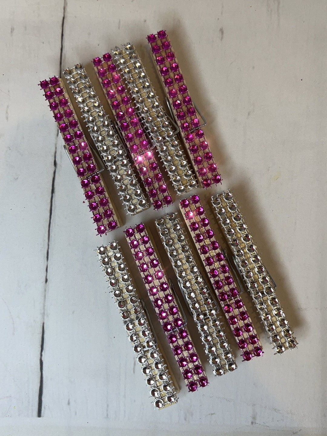 Pack of Cheer Pins With Rhinestones - Cheerleader Good Luck Pins ...