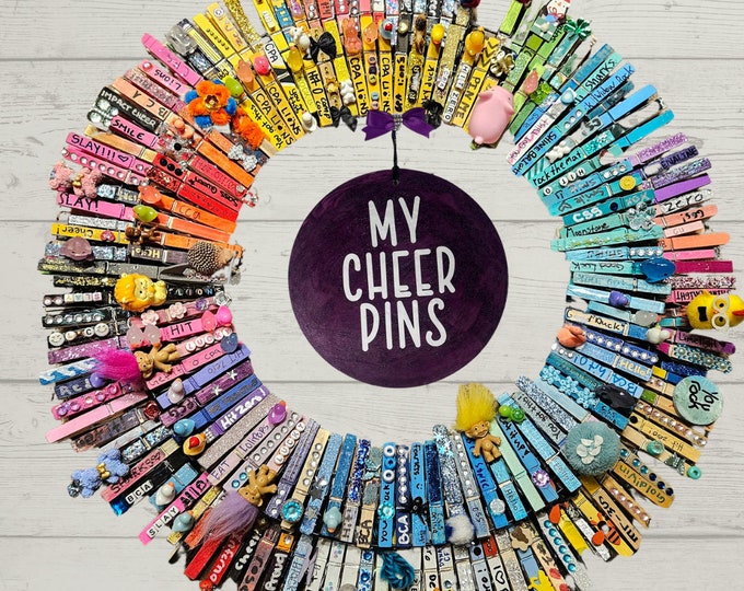 Pin Me Pin Holder Spirit Pin Holder Cheer Gift Cheerleader Gift Comp ...