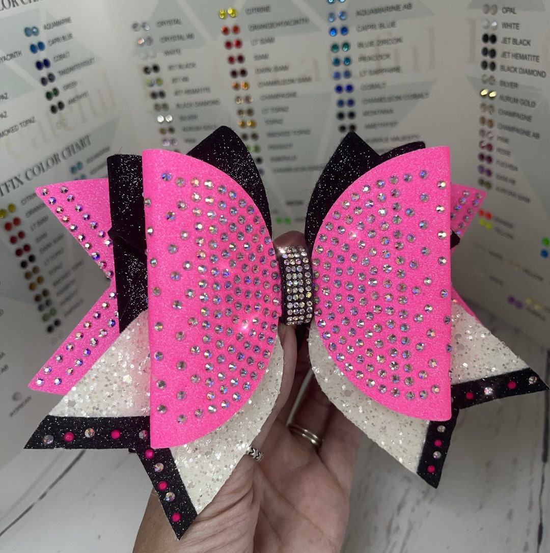 XL 7" Dolly Bow Cheer Bow - Competition Bows - Cheerleader Bows - All ...
