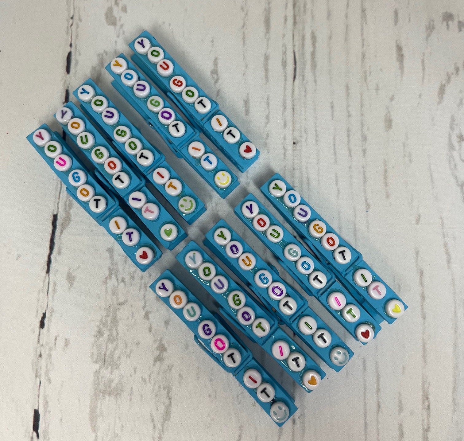 Pack of Cheer Pins With Resin Letters - Cheerleader Good Luck Pins ...