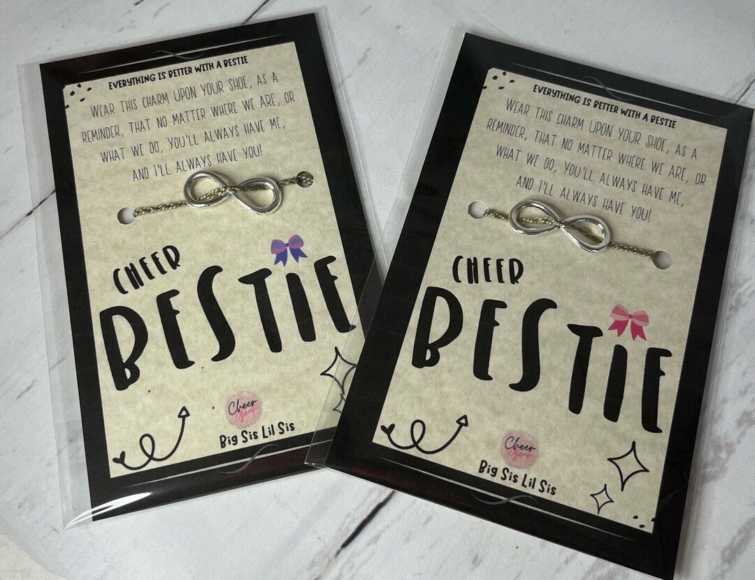 Bestie Infinity Shoe Charms: Cheer & Dance Gift - Etsy