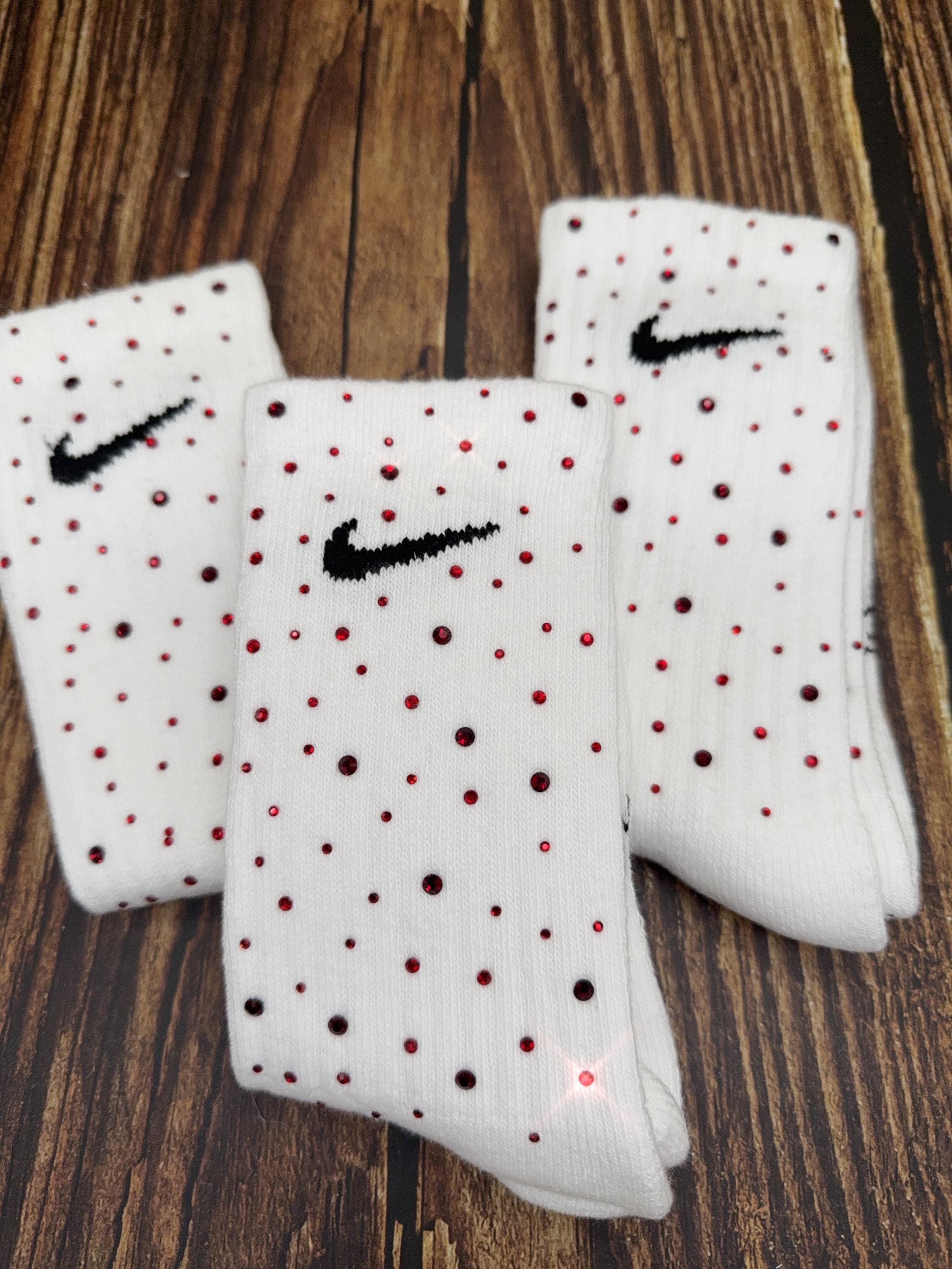 Bling Rhinestone Socks - Cheer Gift - Cheerleader - Gymnastics ...