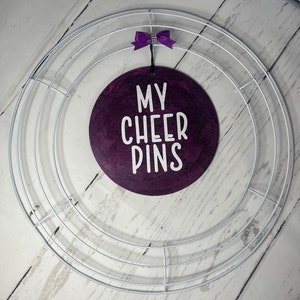 Cheer Pin Holder: Large Metal Wall Hanging, Cheerleader Gift - Etsy