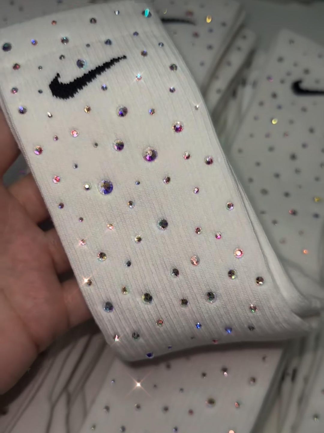 Bling Rhinestone Socks - Cheer Gift - Cheerleader - Gymnastics ...