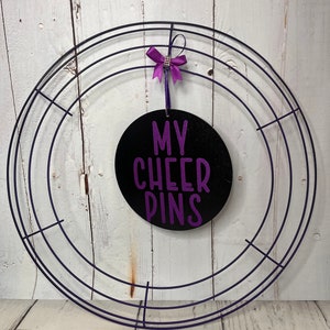 Cheer Pin Holder: Large Metal Wall Hanging, Cheerleader Gift - Etsy