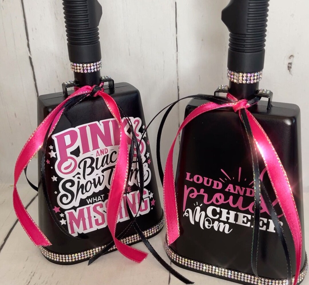 Cheer Cow Bells - Noise Maker - Loud & Proud Cheer Mom - Etsy