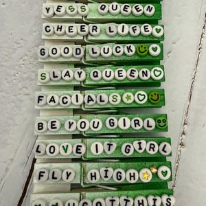 Pack of Cheer Pins With Resin Letters - Cheerleader Good Luck Pins ...