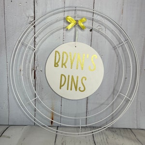 Cheer Pin Holder: Large Metal Wall Hanging, Cheerleader Gift - Etsy