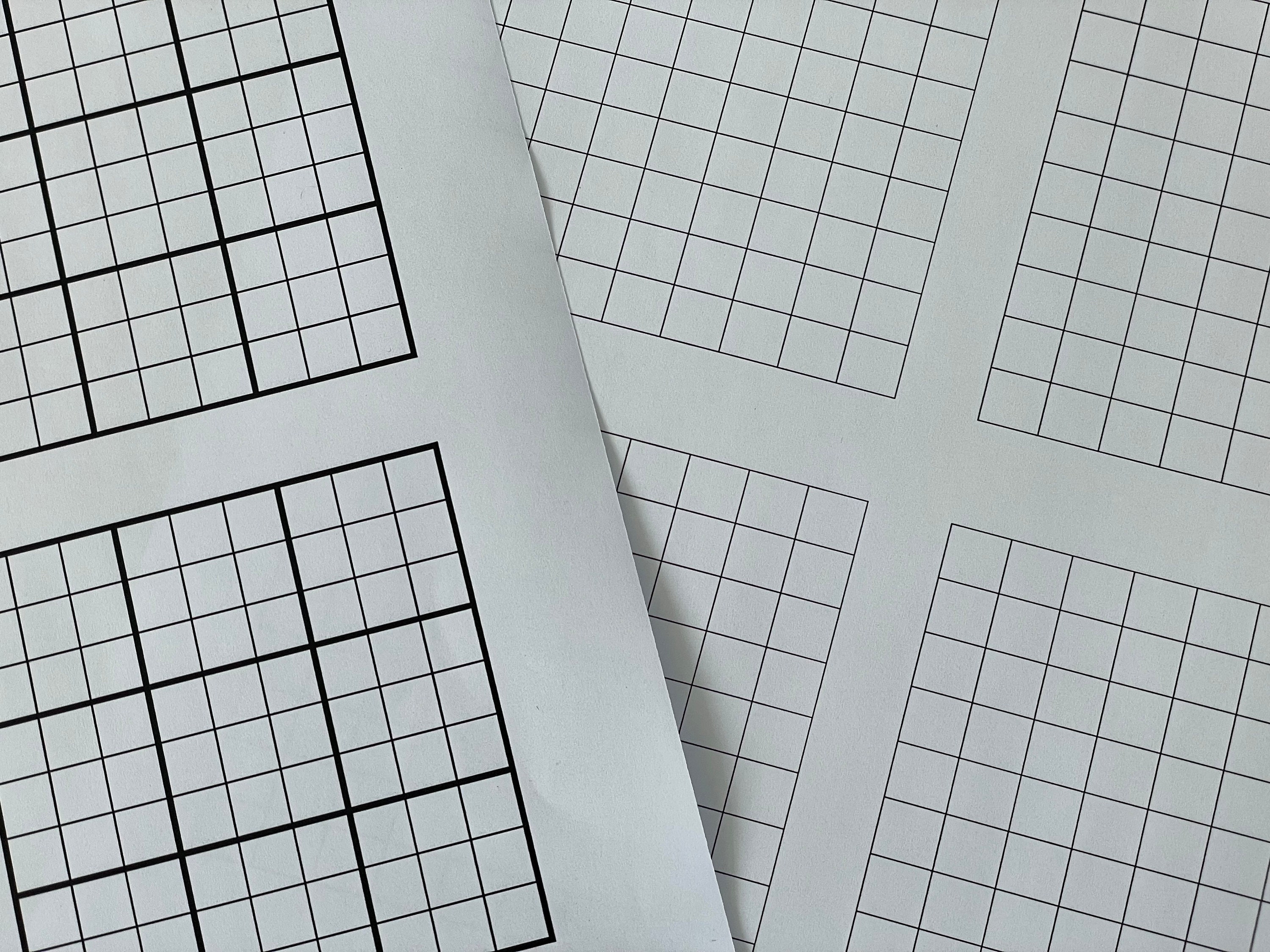 Printable PDF Sudoku and Blanco 9x9 Form (empty) - Etsy