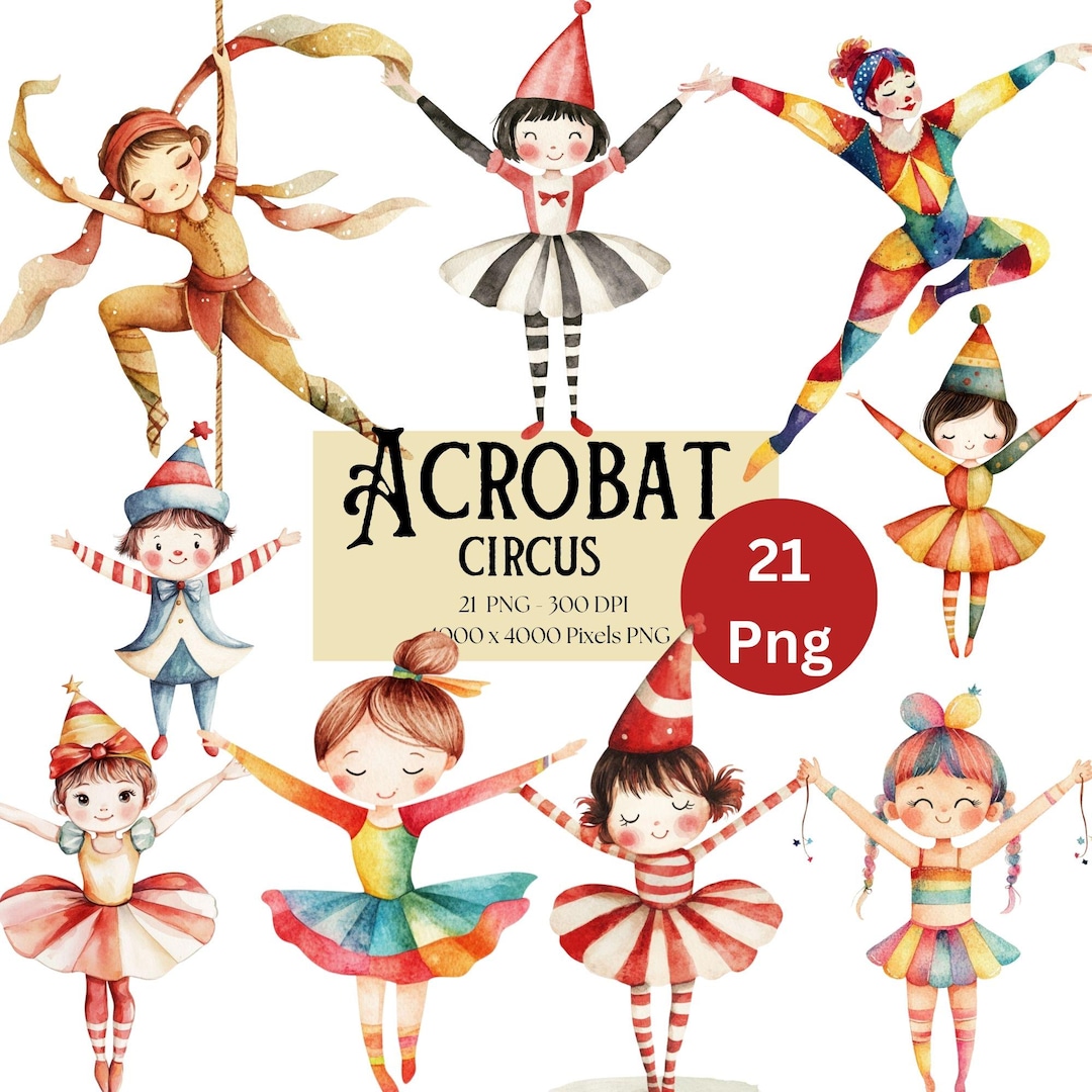 Acrobat Clipart, Acrobat Png, Circus Acrobat Clipart, Circus ...