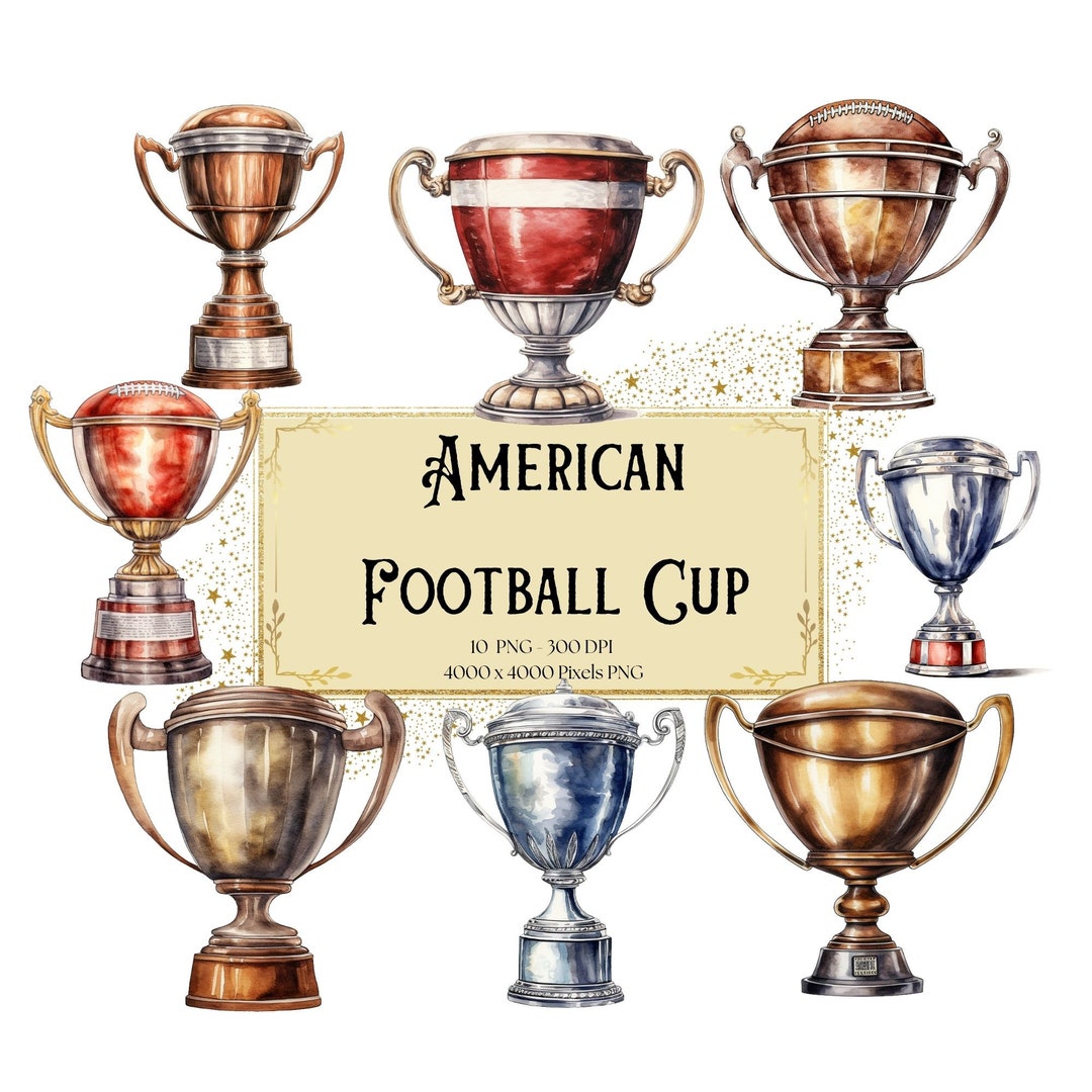 American Football Trophy Png Clipart, American Football Cup Clipart ...