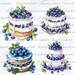 Blueberry Birthday Cake Clipart, Blueberries Cake Fruit Clipart, Cute ...