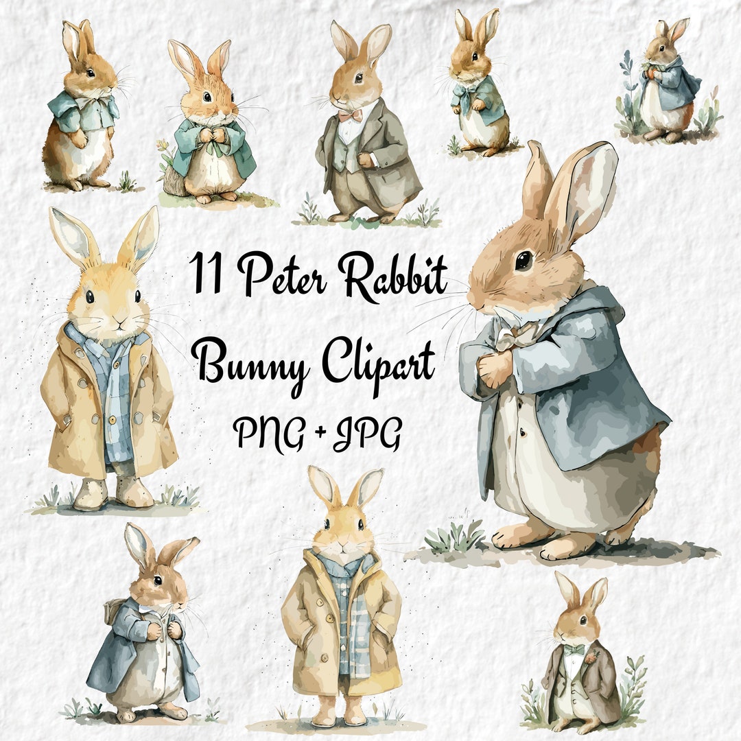 Beatrix Bunny Rabbit Clipart, Cute Peter Rabbit Beatrix Bunny Clipart ...