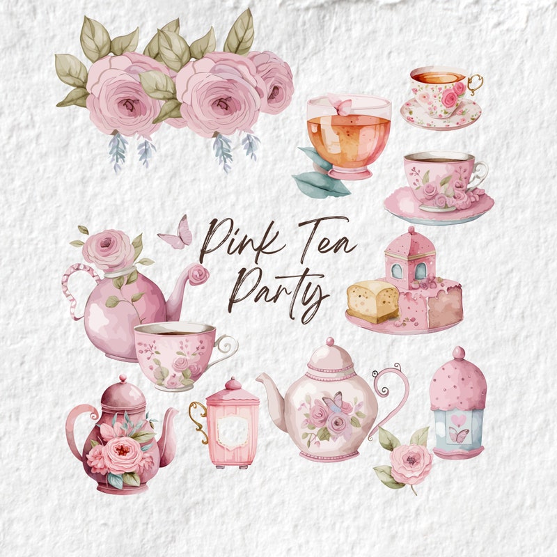 Tea Party Clip Art - Etsy