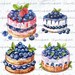 Blueberry Birthday Cake Clipart, Blueberries Cake Fruit Clipart, Cute ...