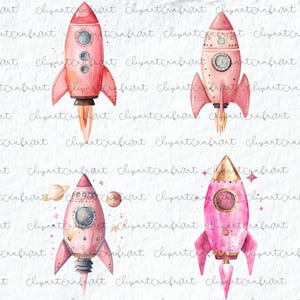 Pink Space Ship Clipart, Space Rocket Ship Png, Outer Space Clipart ...