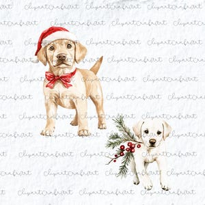 Christmas Labrador Retriever Clipart, Labrador Retriever Png, Christmas ...