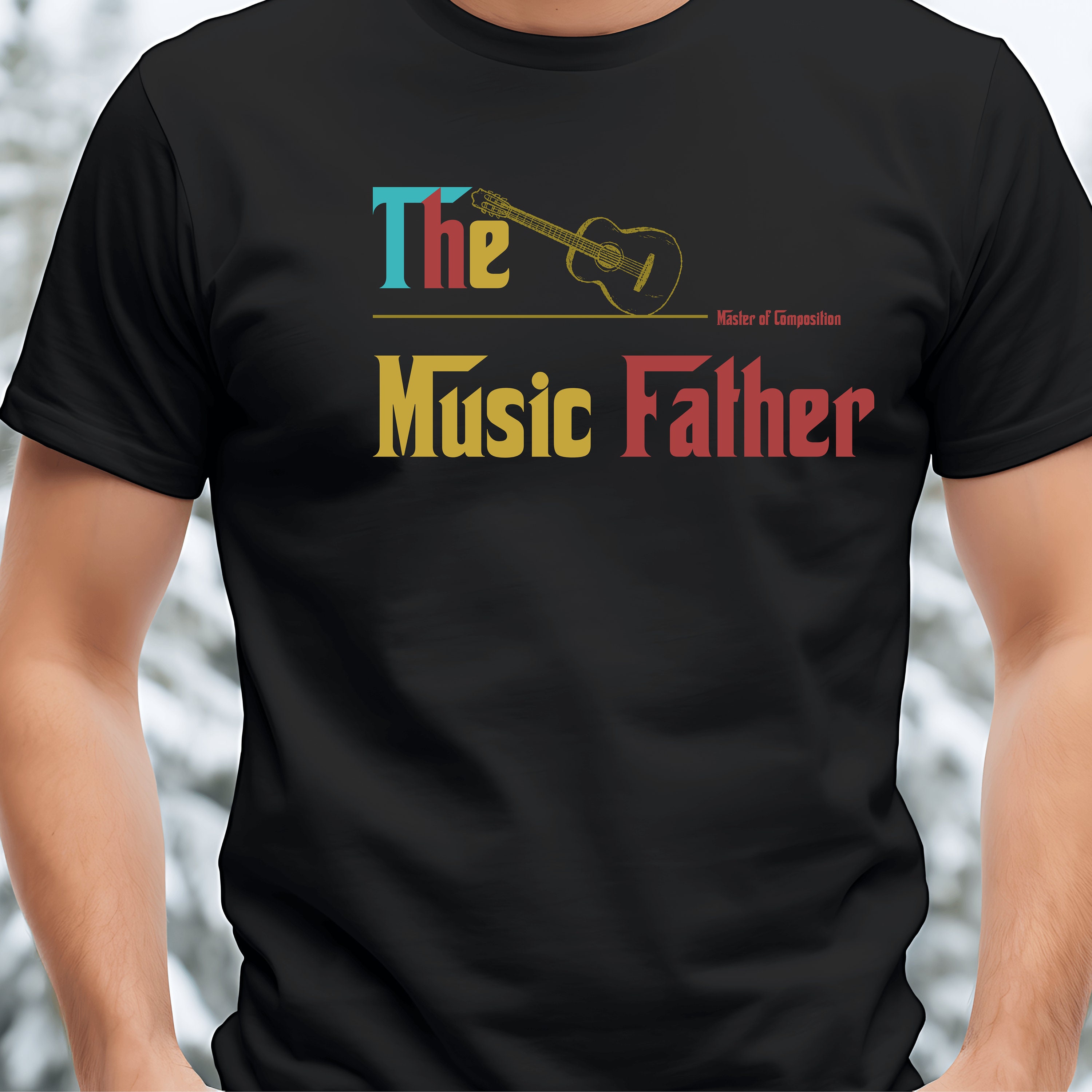 The Music Father Png, Fathers Day PNG Design, Dad Music Png, Music Gift ...