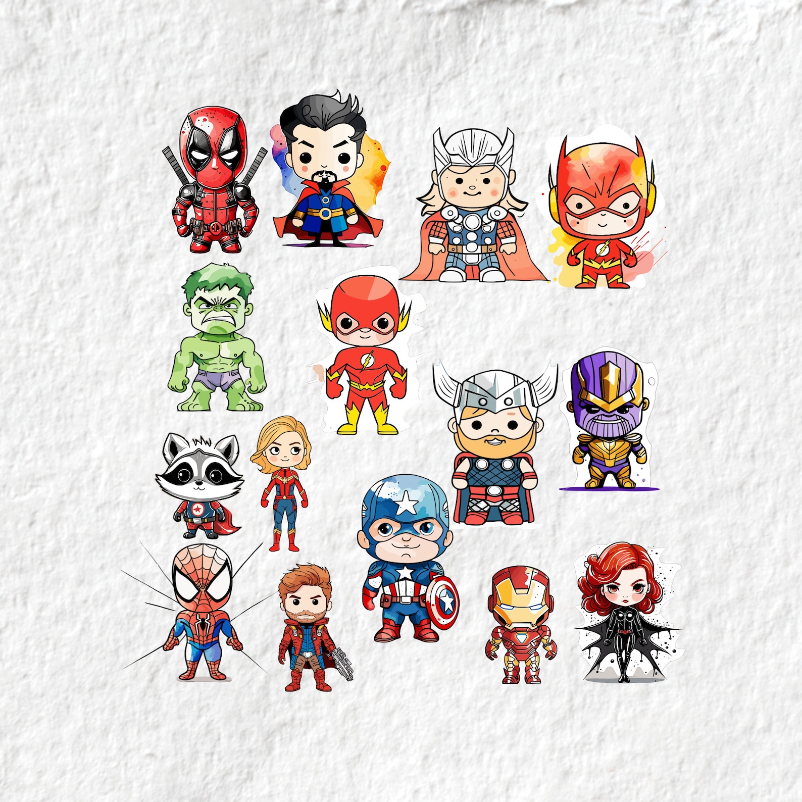 Superhero Clipart Superheroes Avengers DC Clipart Hulk - Etsy