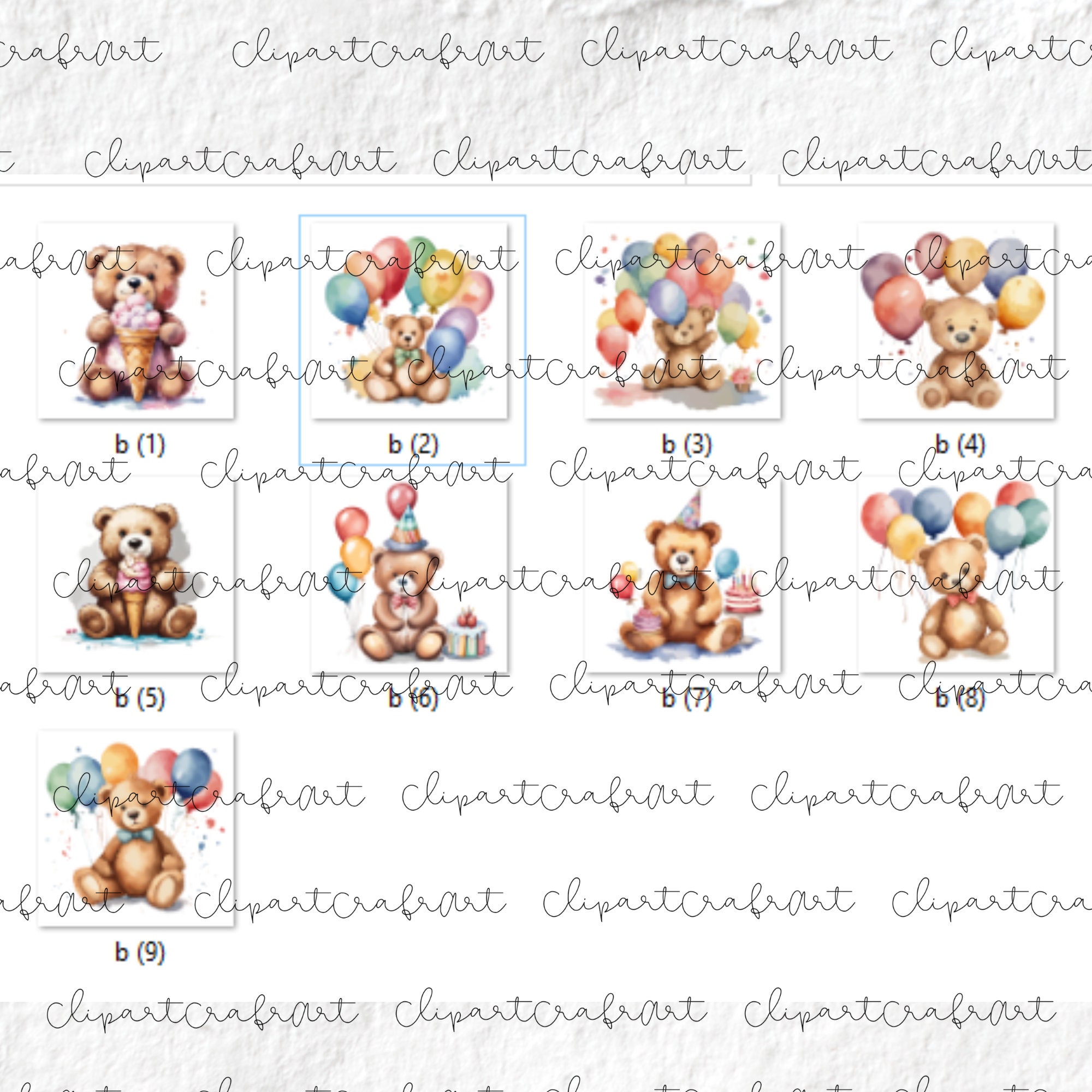 Teddy Bear Birthday Clipart, Teddy Bear Birthday Balloons Clipart, Cute ...