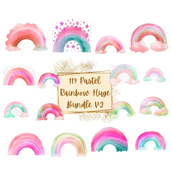 Pastel Rainbow - Etsy