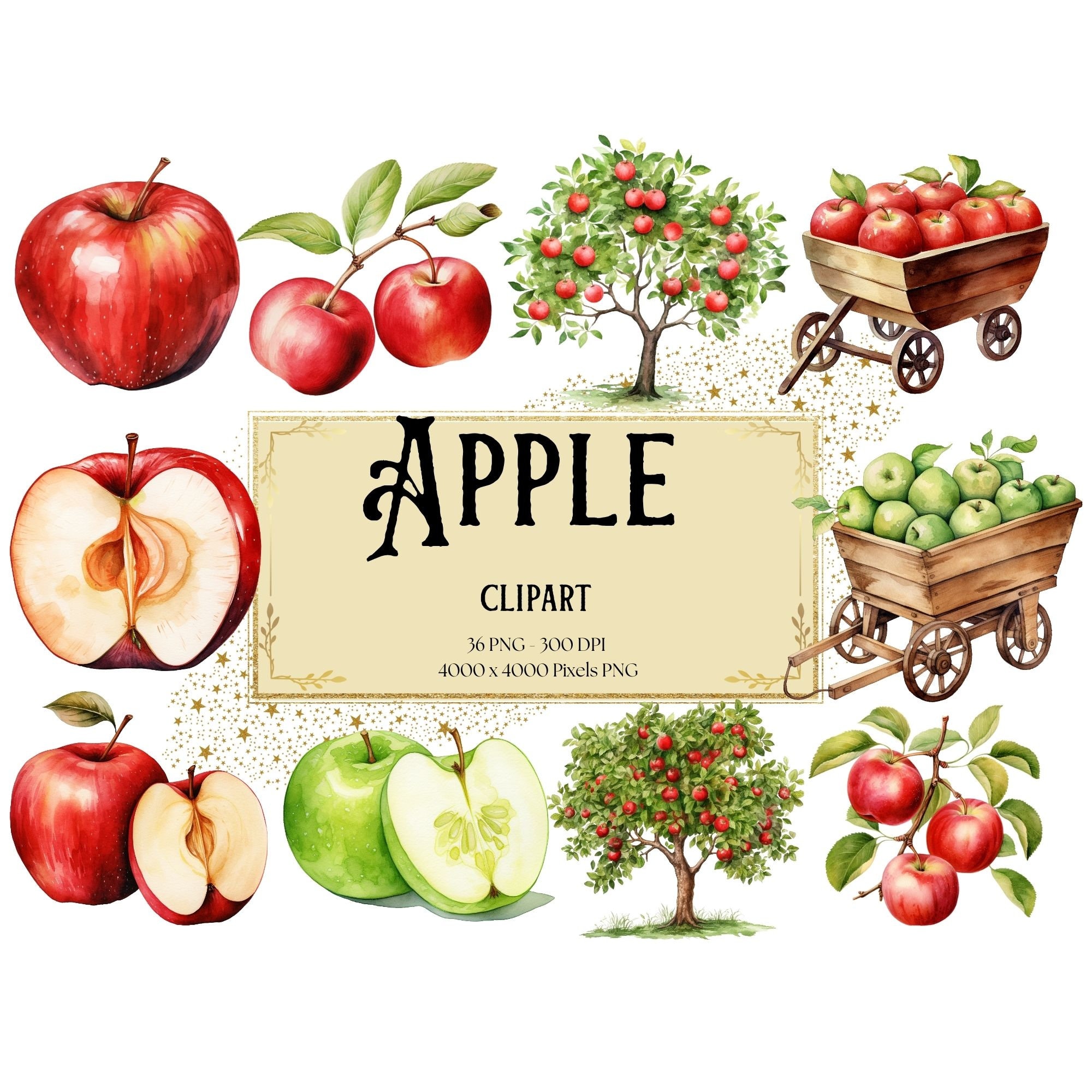 Apple Fruit Png Clipart, Apple Harvest Fruit Clipart, Apple Fruit ...