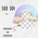 Pastel Rainbow Huge Bundle Clipart, 90 Blue Pink Green Purple Pastel ...