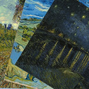 Vincent Van Gogh Oil Paintings Digital Papers, Van Gogh Paintings ...