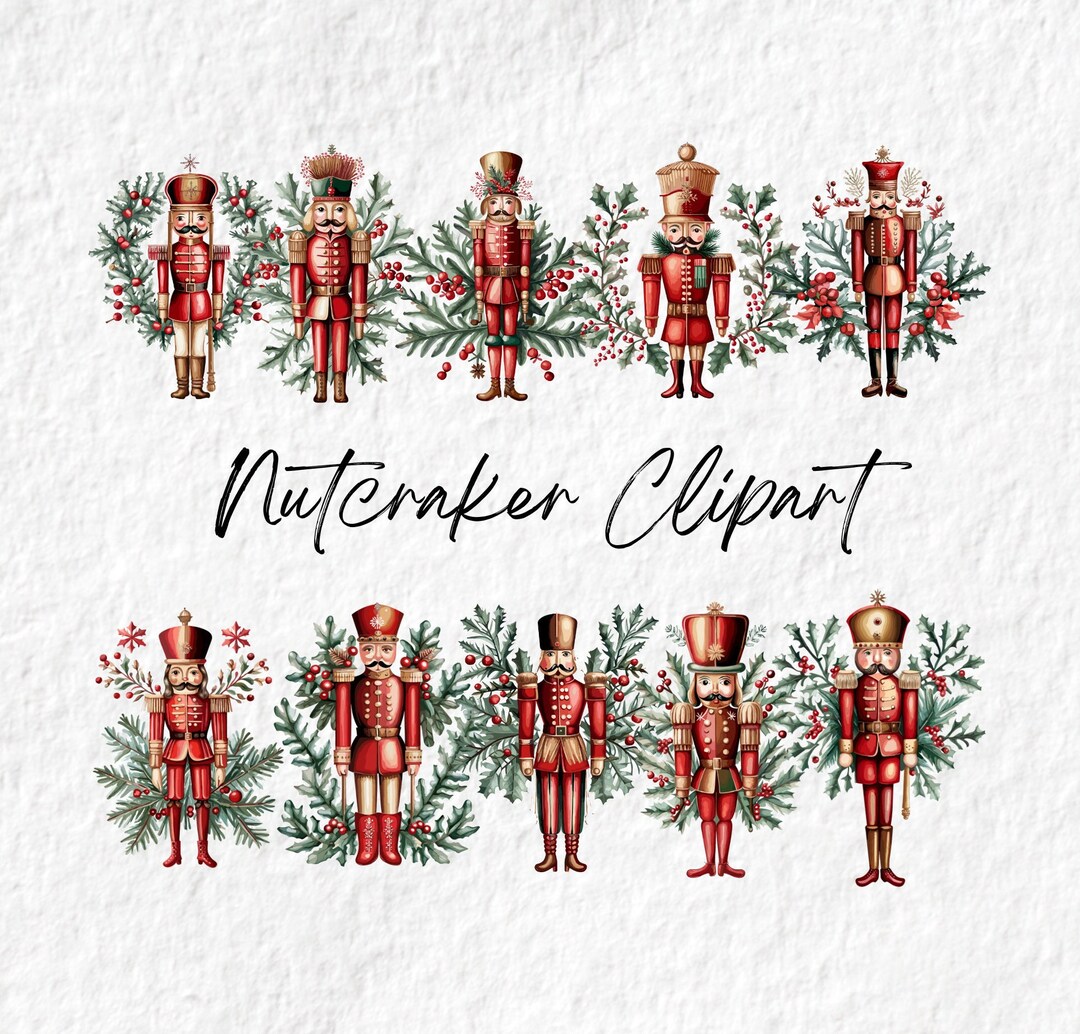 Christmas Nutcracker Clipart Christmas Nutcracker Png Xmas - Etsy