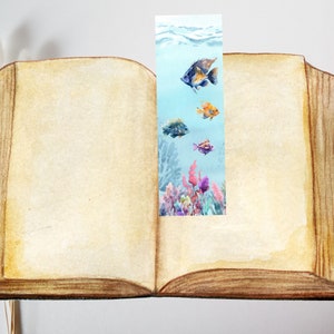 Tropical Fish Bookmarks Printable, Tropical Underwater Bookmark Gifts ...