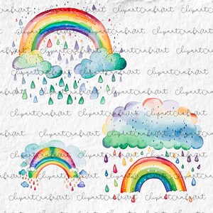 Rainbow Clipart, Rainbow Watercolor Clipart PNG, Cute Nursery Rainbow ...