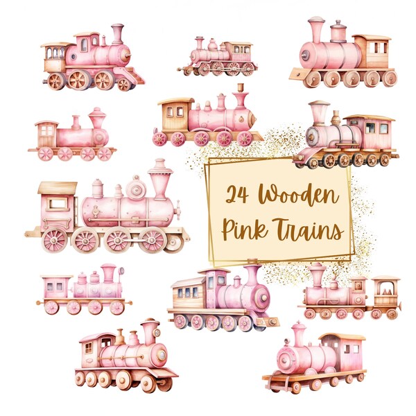Pink Train - Etsy