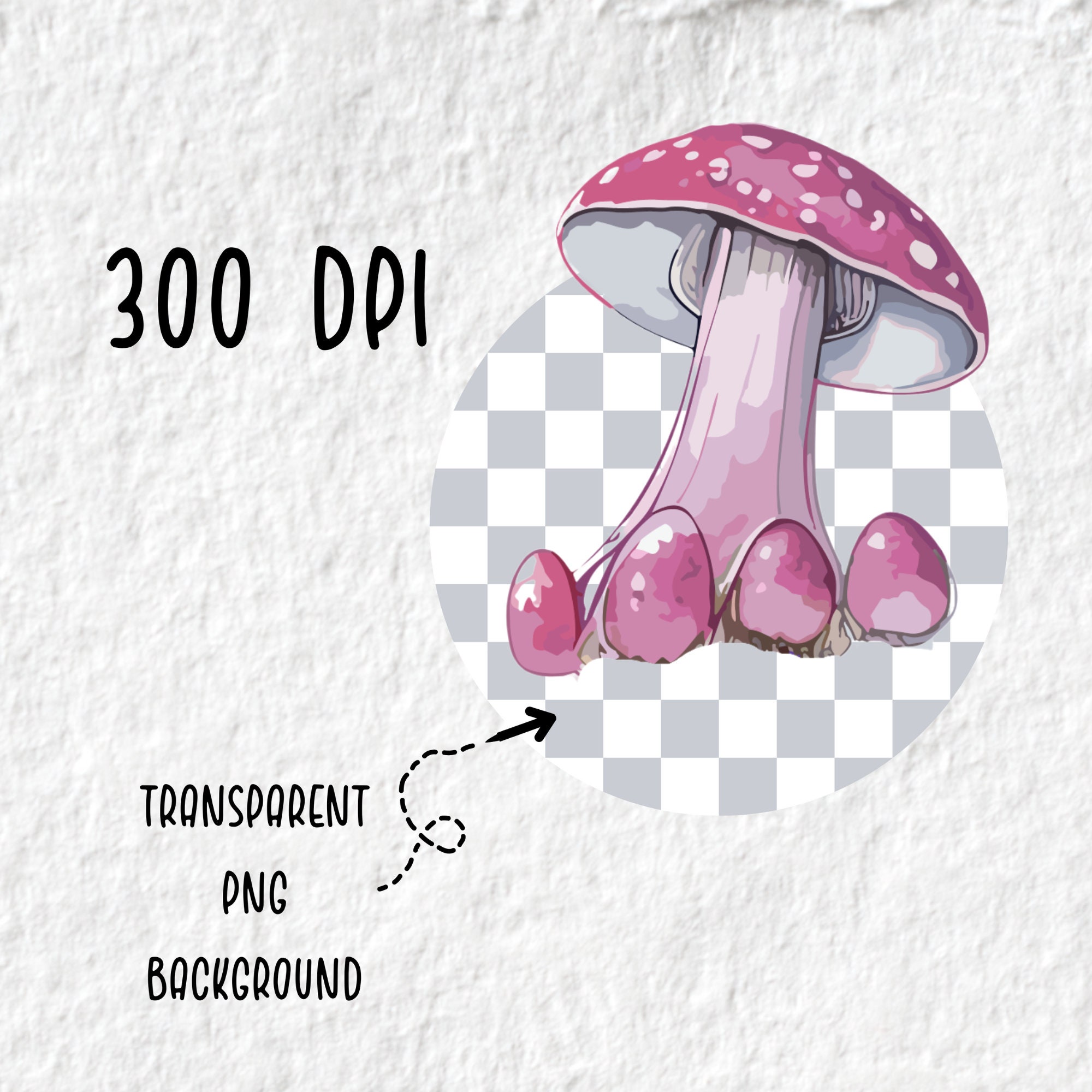 Mushroom Toadstool Forest Clipart Cute Forest Nature Fungi - Etsy