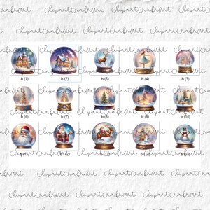 Christmas Snow Globe Clipart, Christmas Winter Snow Globe Clipart ...