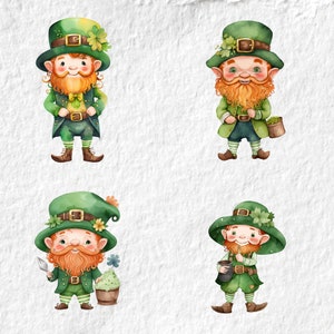 Leprechaun Watercolor Clipart, St Patricks Day Clipart, Happy St ...