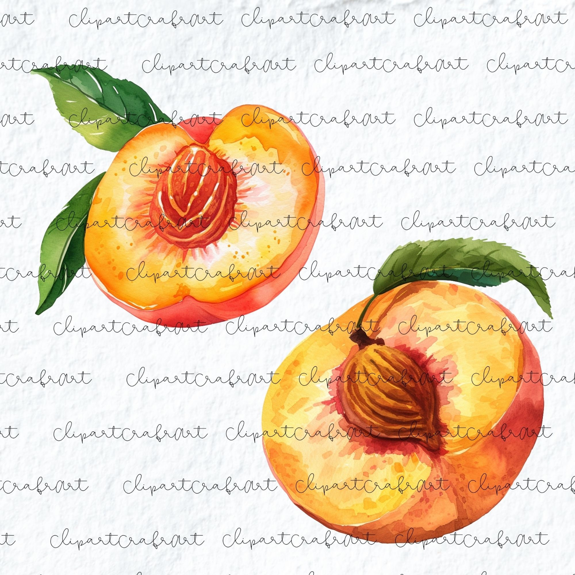 Peach Fruit Png Clipart, Peach Fruit Watercolor Clipart, Peach Fruit ...