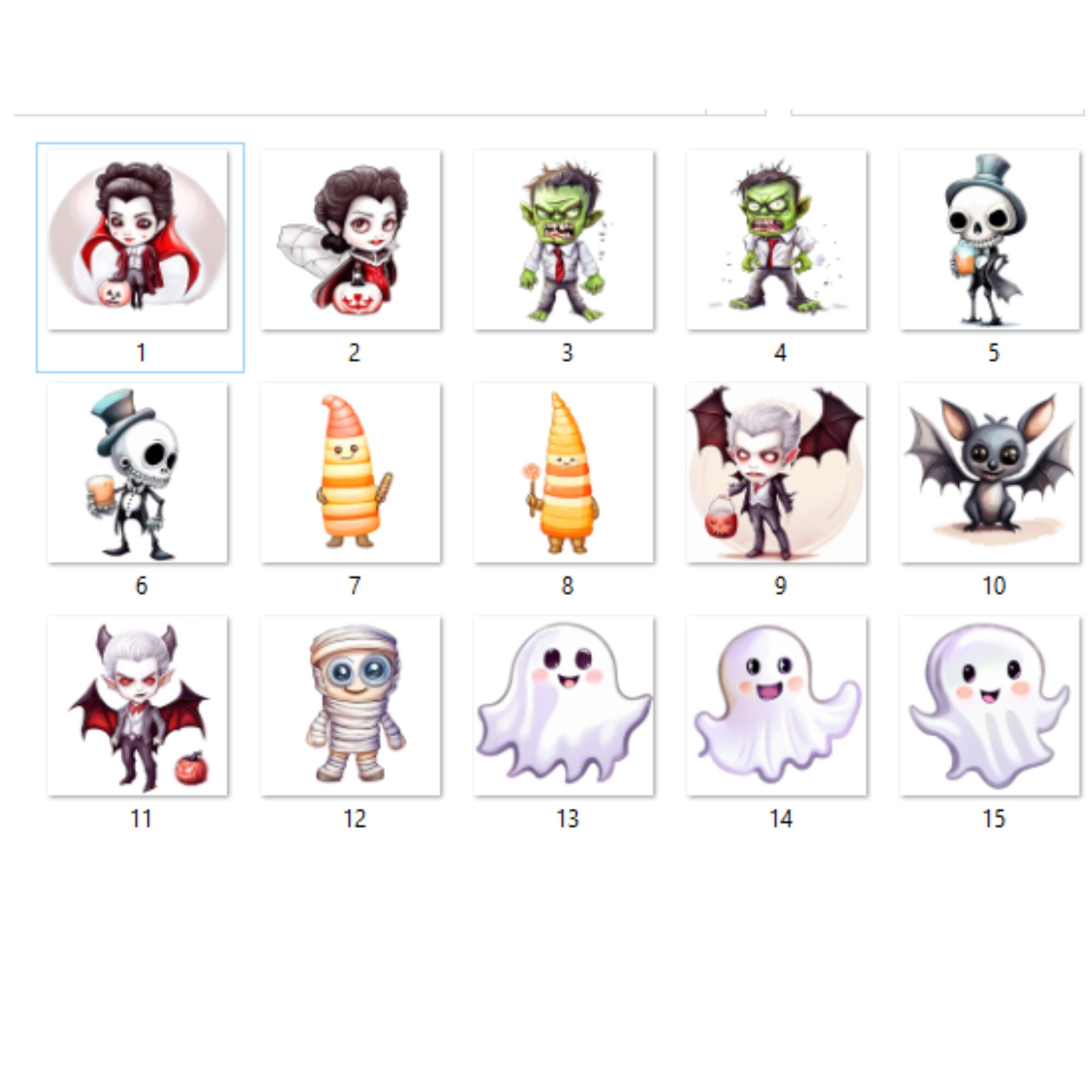 Halloween Night Spooky Clipart Cute Halloween Horror Spooky - Etsy