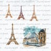 Paris City Clipart, Paris City Watercolor Clipart, Saint Chapelle ...