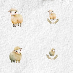 Sheep Watercolor Clipart Lamb Sheep Cute Baby Shower - Etsy