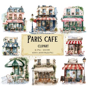 Paris Cafe Clipart, Paris Coffee Shop Clipart, Paris Storefront Clipart ...