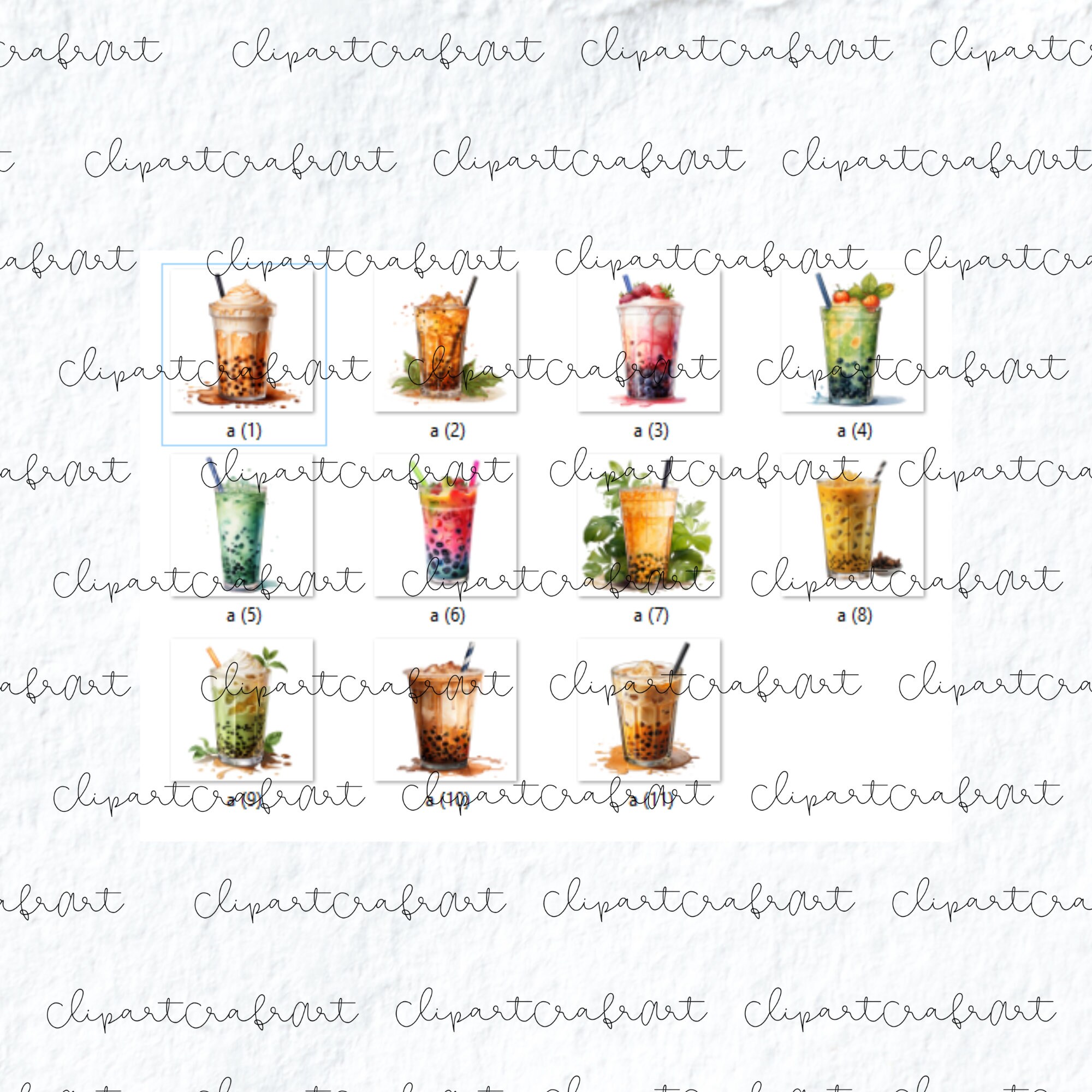 Boba Tea Clipart, Bubble Tea PNG, Boba Tea Watercolor Drinks Clipart ...