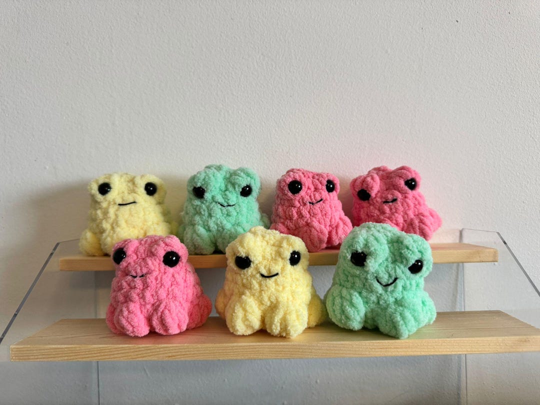 Frog Teddy, Mini Chunky Frog, Mini Frog Toy, Frog Toy, Frog Plushie ...