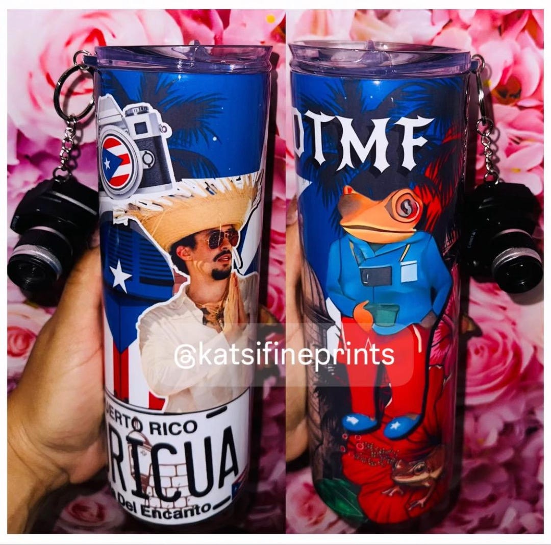 Badbunny Debí Tirar Más Fotos 20oz Tumbler Includes Cámara Keychain ...